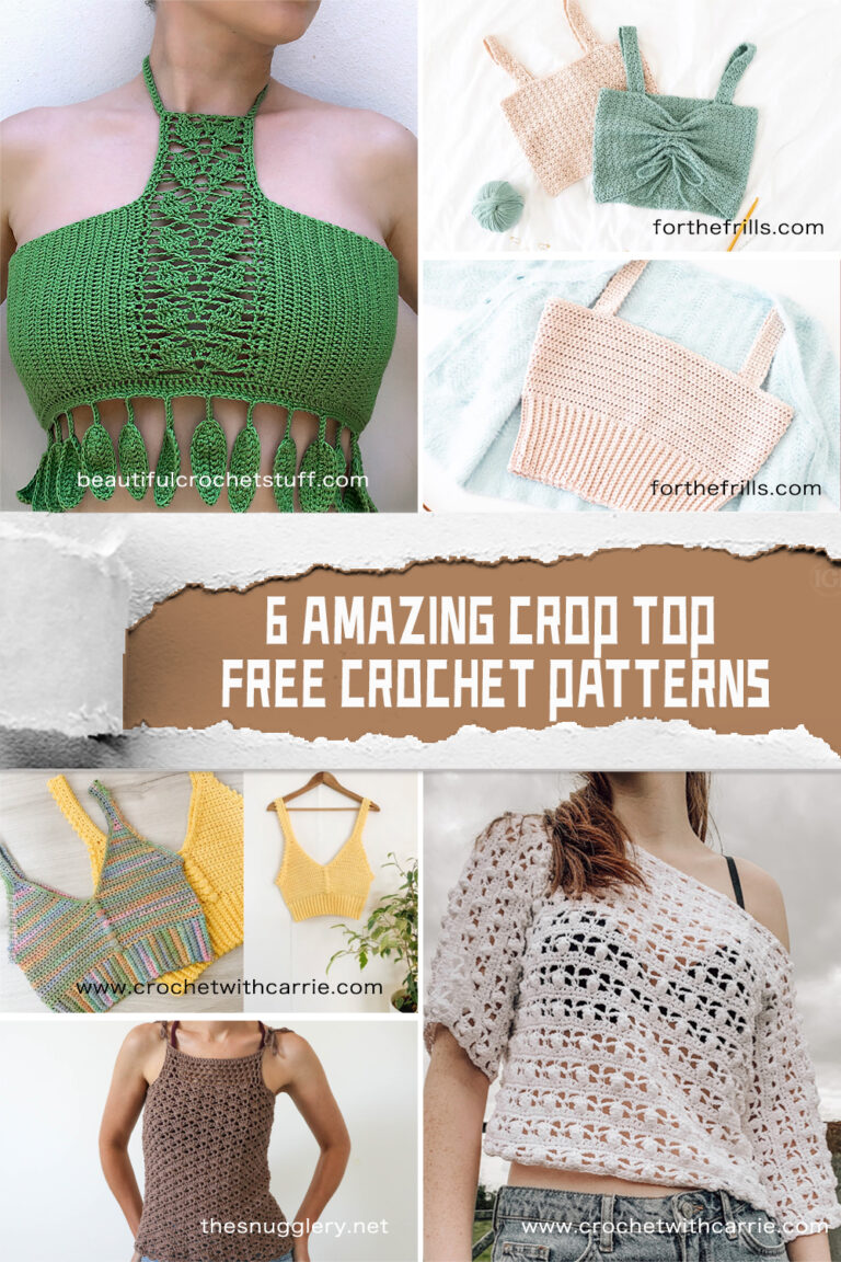 6 FREE Amazing Crop Top Crochet Patterns - iGOODideas.com