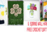 6 FREE Spring Wall Hanging Crochet Patterns - iGOODideas.com