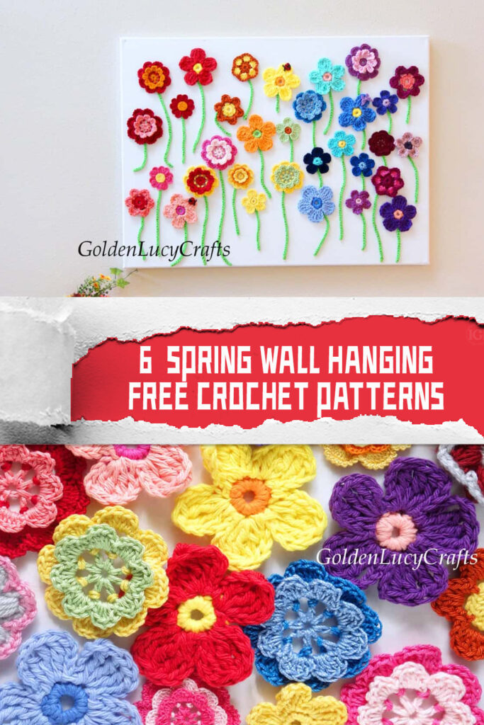 6 FREE Spring Wall Hanging Crochet Patterns - iGOODideas.com