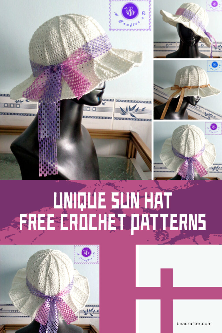 6 FREE Unique Crochet Sun Hat Patterns - iGOODideas.com