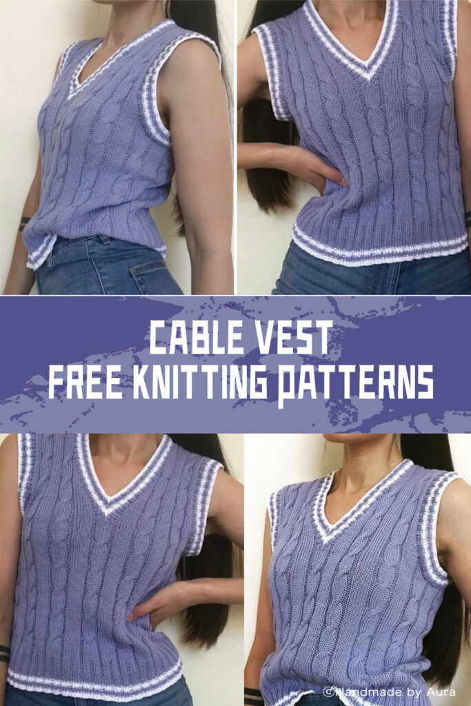 FREE Cable Vest Knitting Patterns - iGOODideas.com