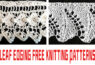 Free Leaf Edging Knitting Patterns - iGOODideas.com