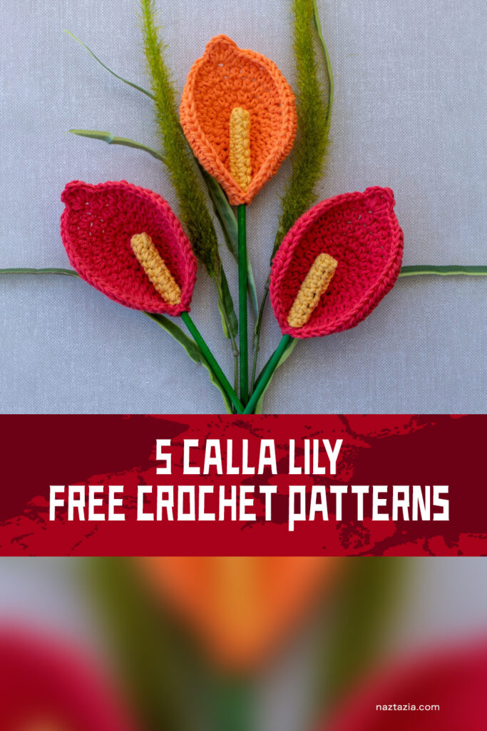 FREE Calla Lily Crochet - 5 Patterns- iGOODideas.com