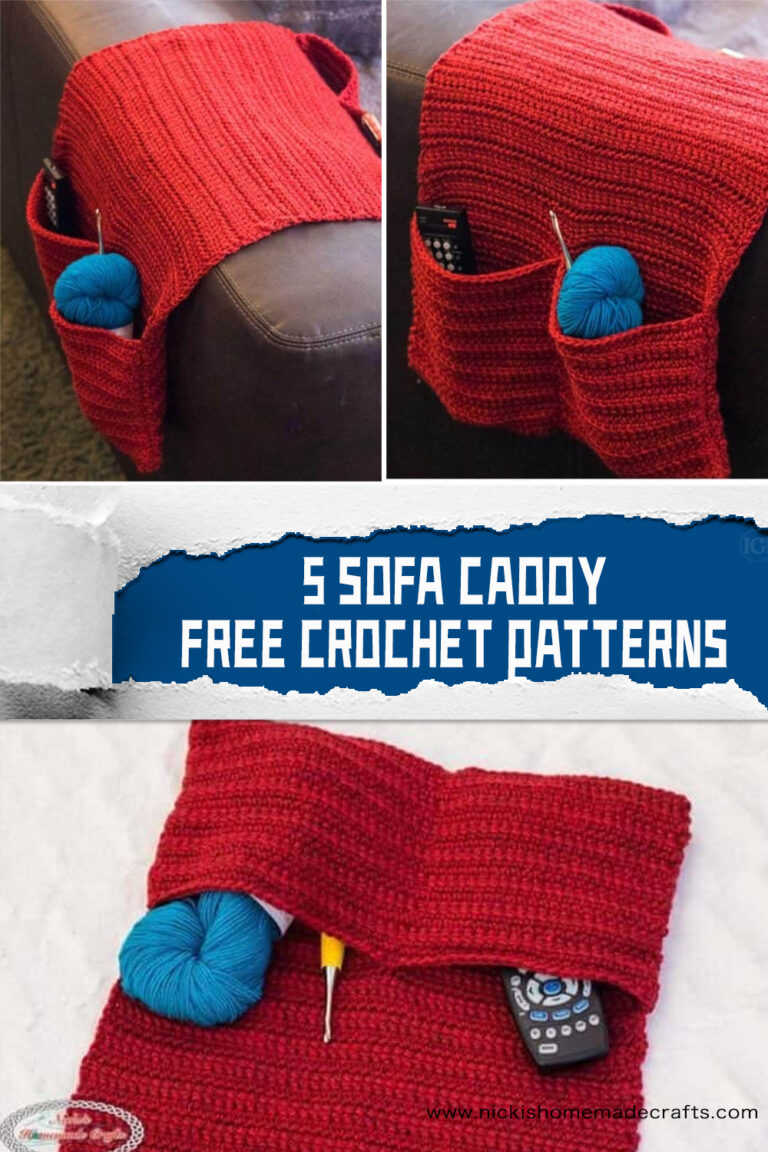 FREE Sofa Caddy Crochet - 5 PATTERNS- iGOODideas.com