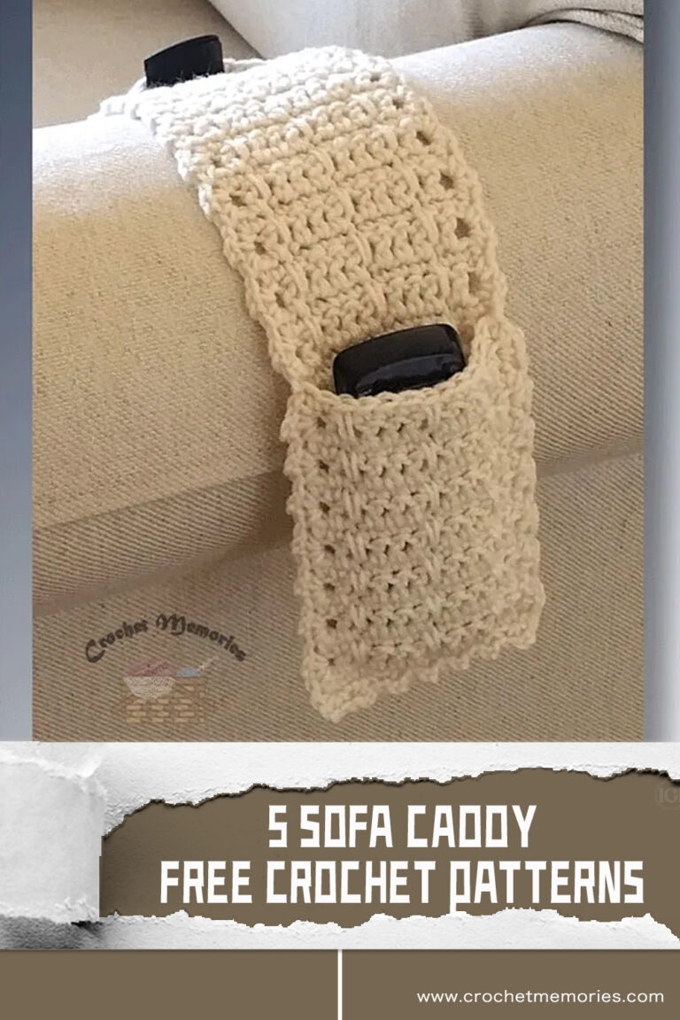 FREE Sofa Caddy Crochet - 5 PATTERNS- iGOODideas.com
