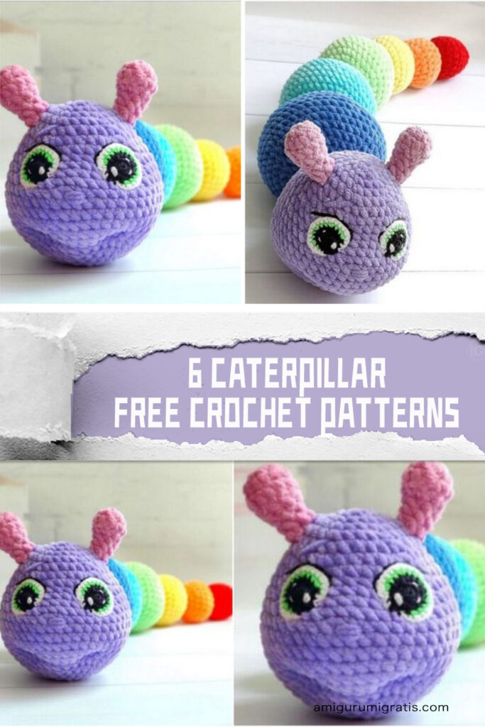 FREE Caterpillar Crochet Patterns- iGOODideas.com