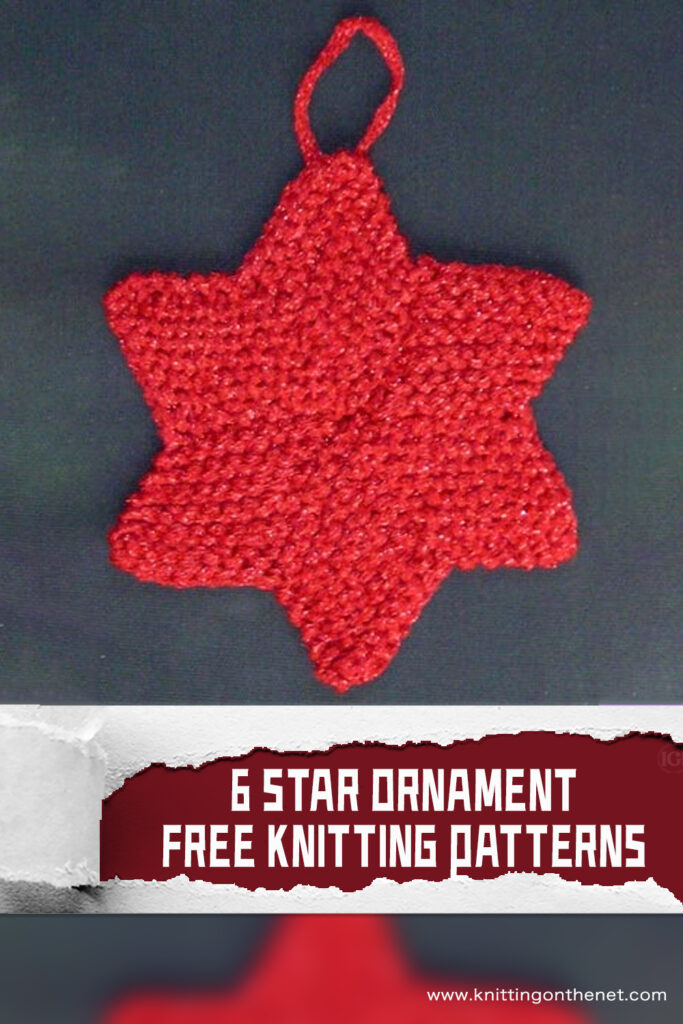 6 Ornament Star FREE Knitting Patterns - iGOODideas.com