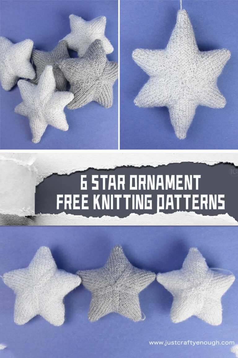 6 Ornament Star FREE Knitting Patterns - iGOODideas.com