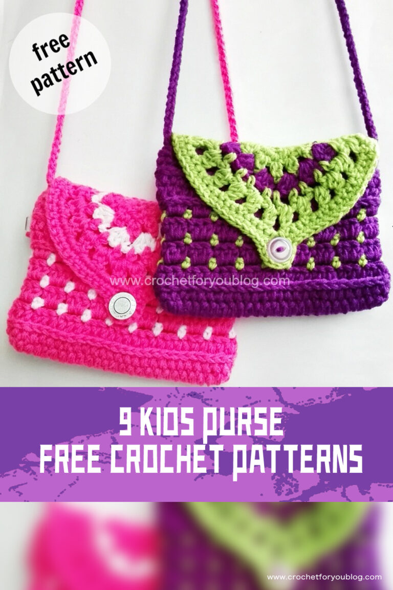 FREE Kids Purse Crochet- 9 Patterns - iGOODideas.com