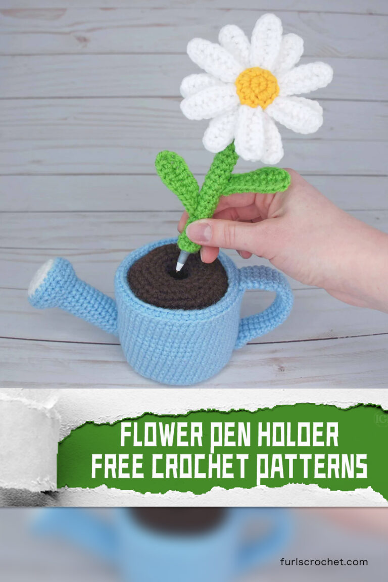 Pen Holder FREE Crochet Patterns - iGOODideas.com