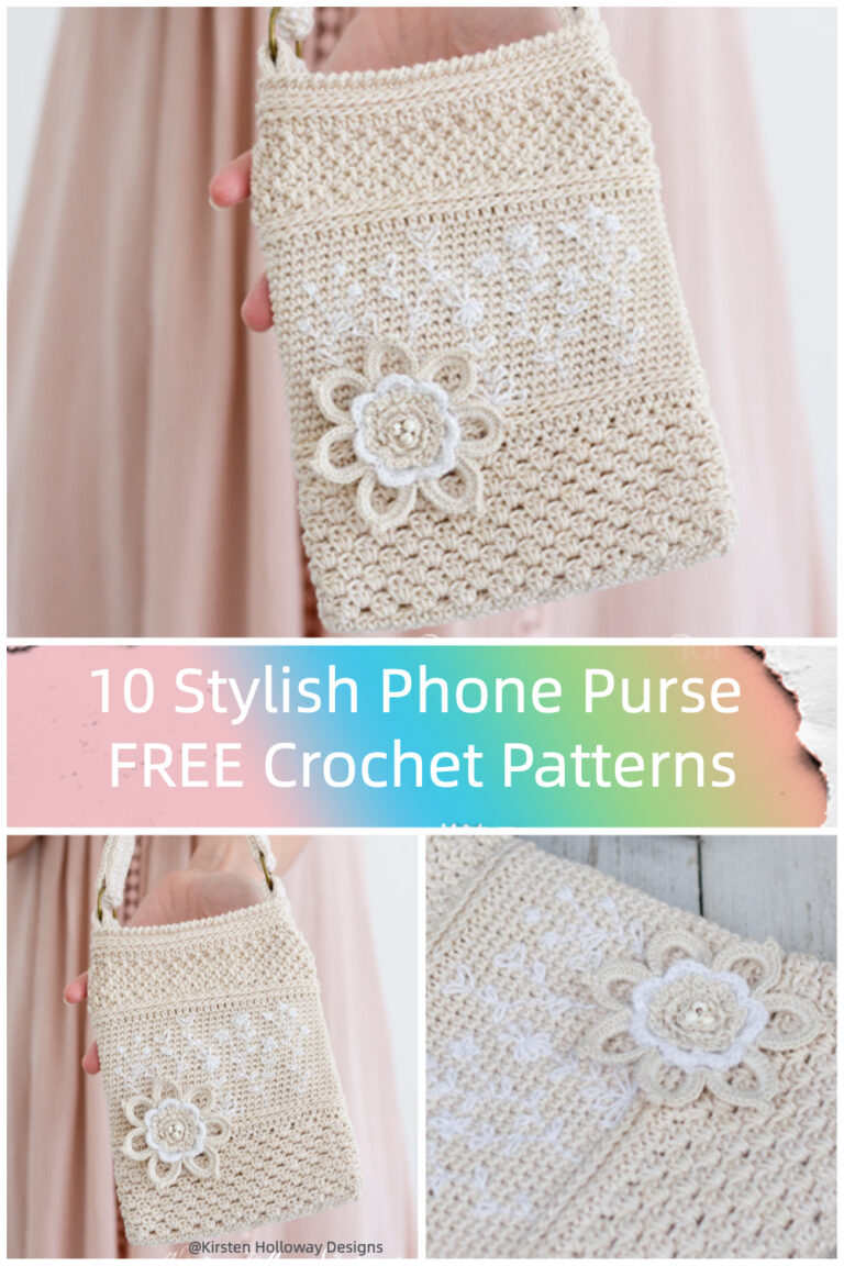 10 Crochet Phone Purse FREE Patterns - iGOODideas.com