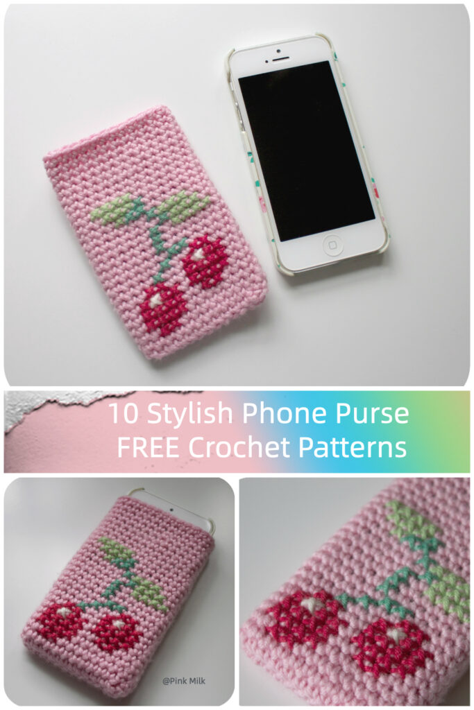 10 Crochet Phone Purse FREE Patterns - iGOODideas.com