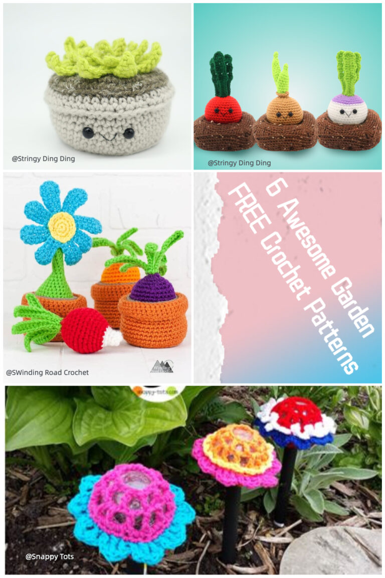6 Awesome Crochet Garden FREE Patterns - iGOODideas.com
