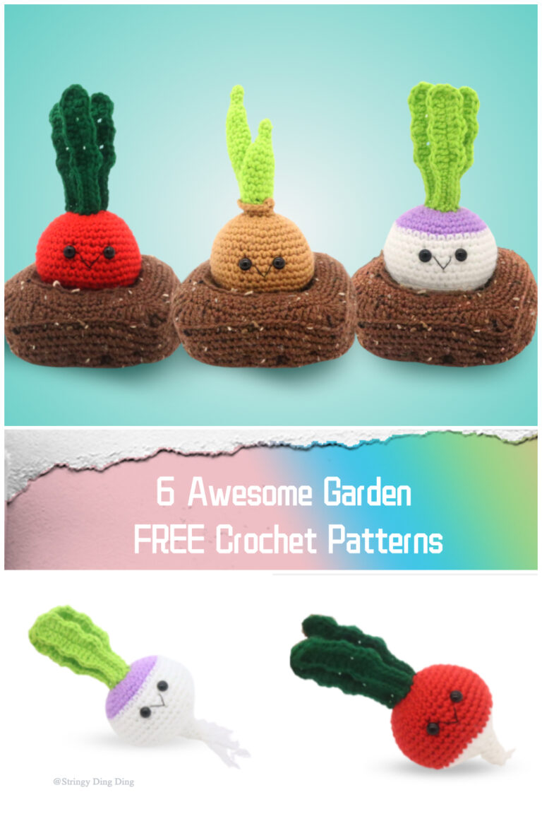 6 Awesome Crochet Garden FREE Patterns - iGOODideas.com