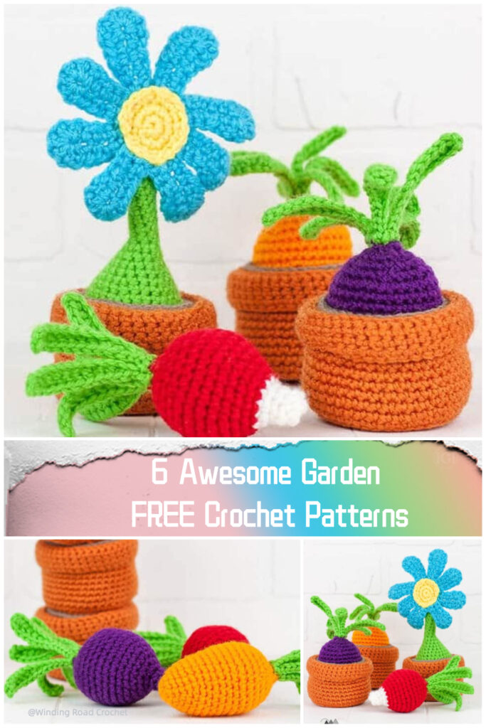 6 Awesome Crochet Garden FREE Patterns - iGOODideas.com