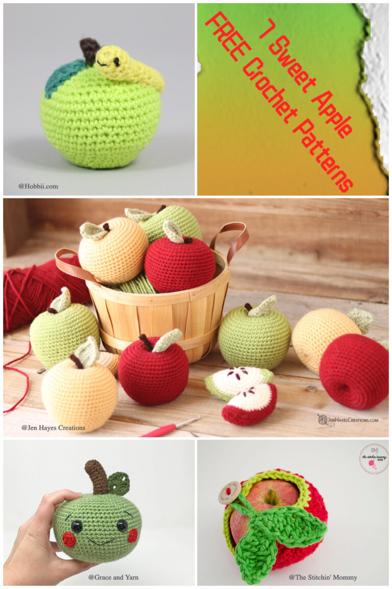 7 Sweet Apple FREE Crochet Patterns - iGOODideas.com