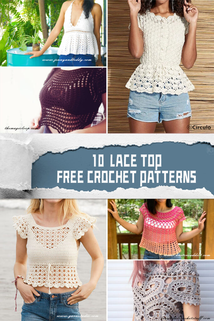 10 Lace Top FREE Crochet Patterns - iGOODideas.com