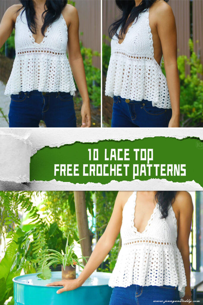 10 Lace Top FREE Crochet Patterns - iGOODideas.com