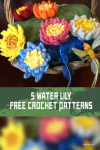 5 Water Lily FREE Crochet Patterns - iGOODideas.com