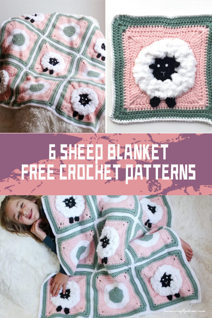 6 Sheep Blanket Free Crochet Patterns - iGOODideas.com