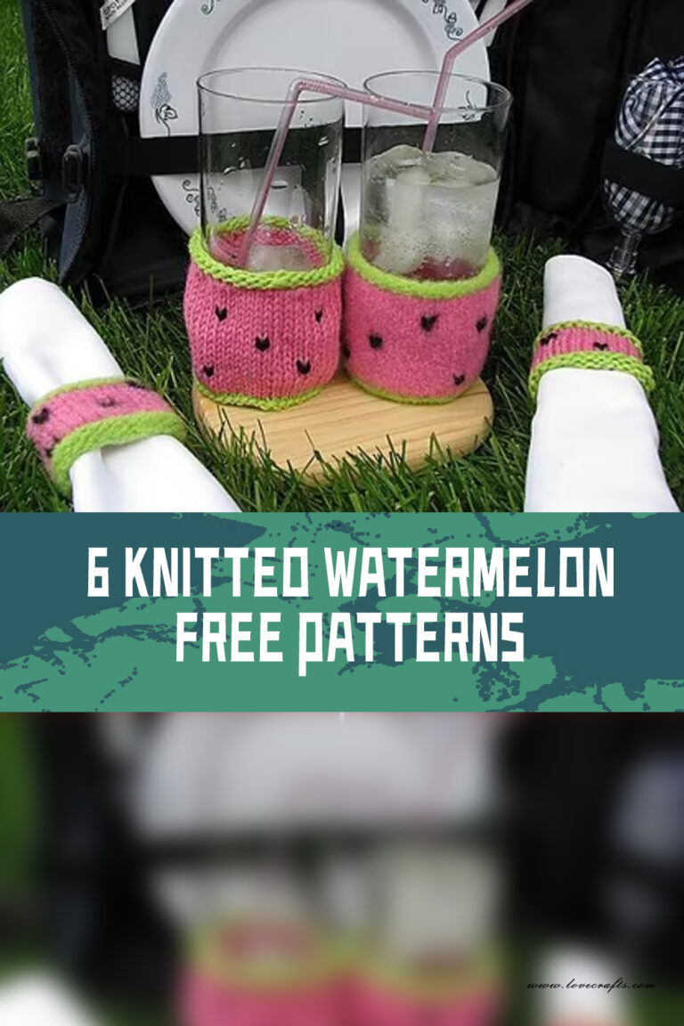 6 knitted Watermelon FREE Patterns - iGOODideas.com