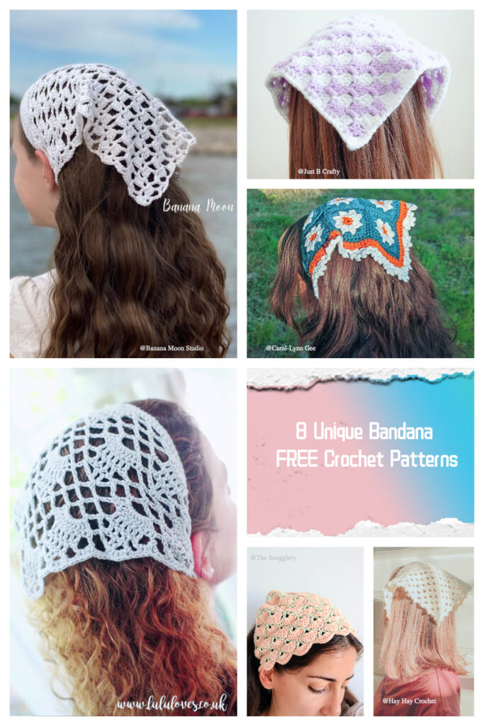 8 Bandana FREE Crochet Patterns - iGOODideas.com