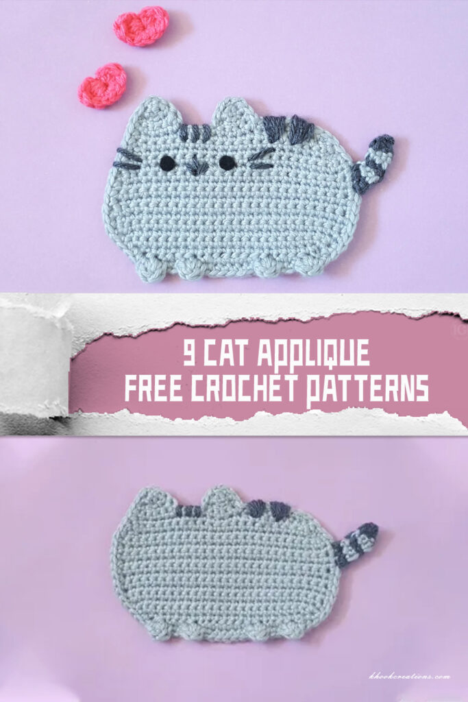 9 Cat Applique FREE Crochet Patterns - iGOODideas.com