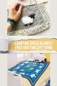 Counting Sheep Blanket FREE Knitting Patterns - iGOODideas.com