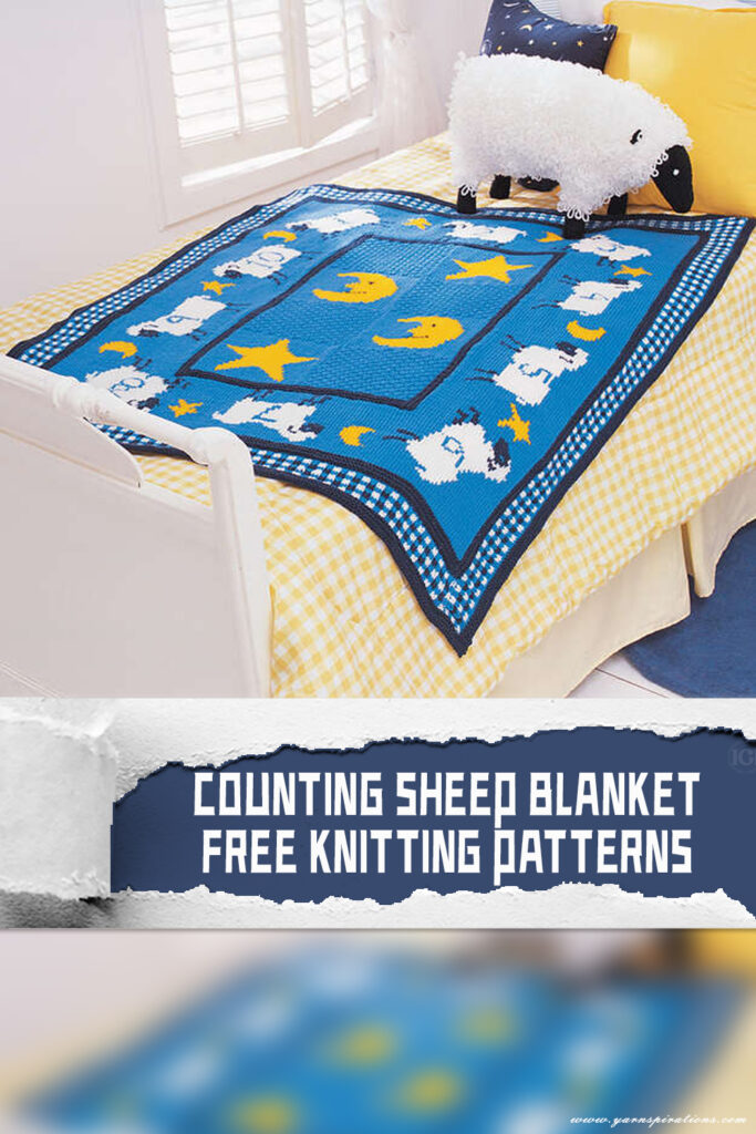Counting Sheep Blanket FREE Knitting Patterns - iGOODideas.com