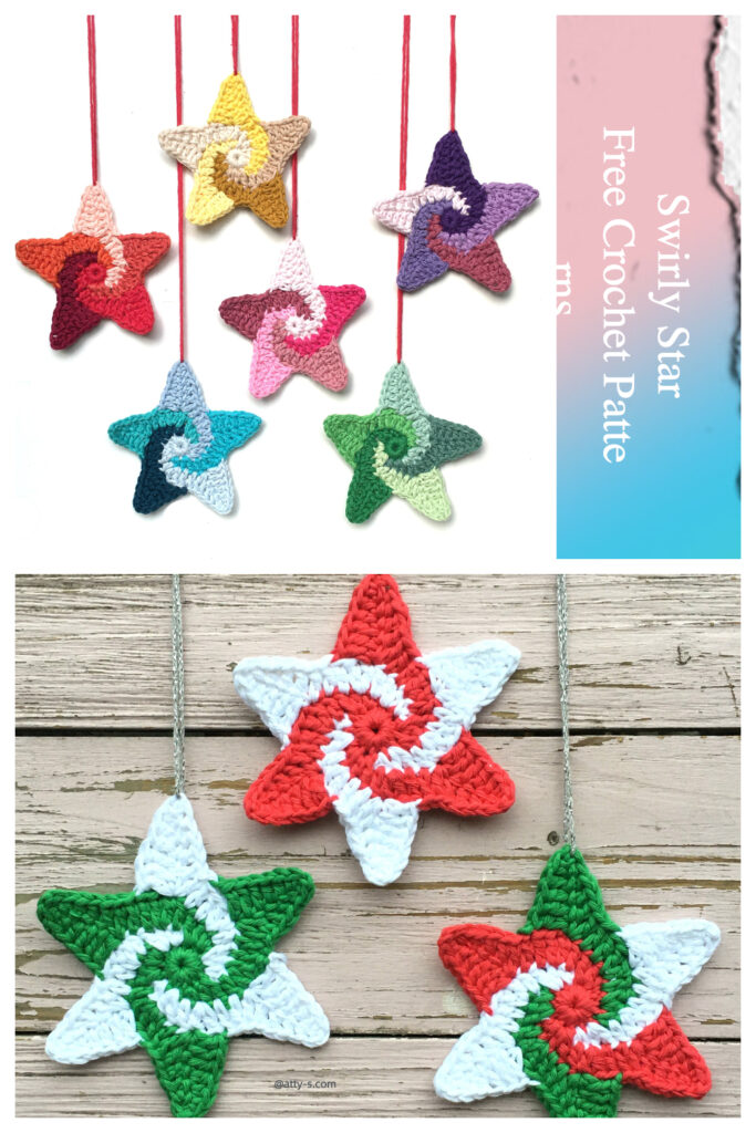 Swirly Star Free Crochet Patterns - iGOODideas.com