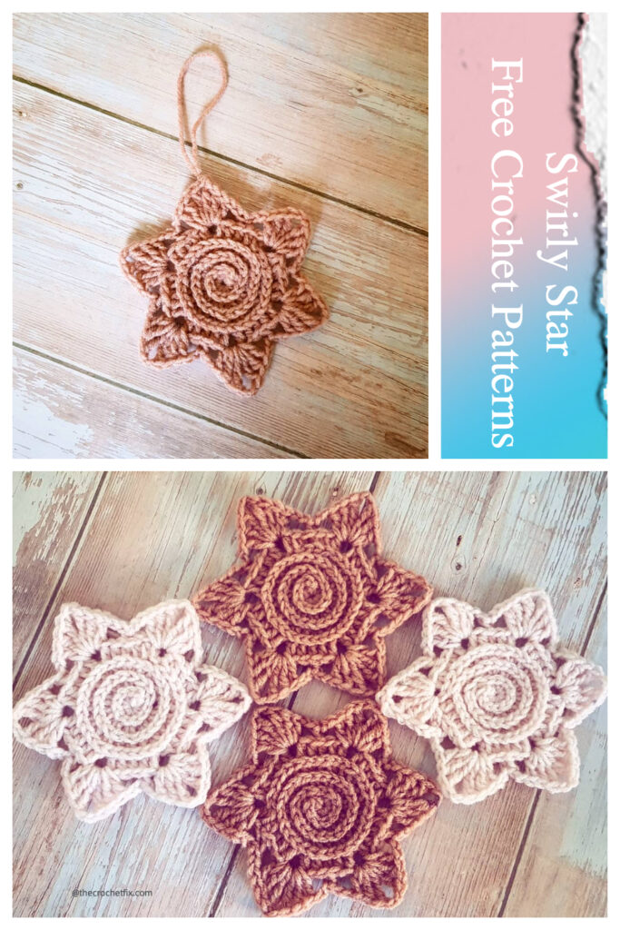 Swirly Star Free Crochet Patterns - iGOODideas.com