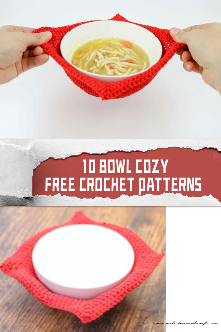 10 Bowl Cozy Free Crochet Patterns - iGOODideas.com
