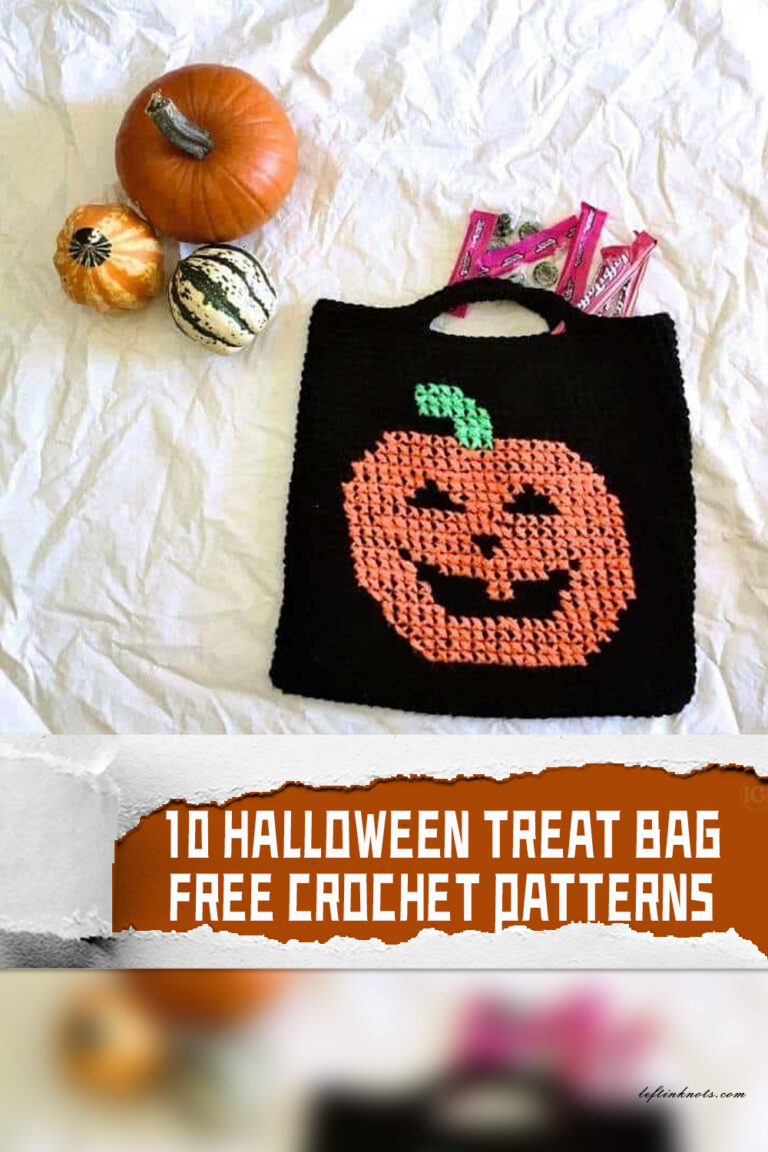 10 Halloween Treat Bag FREE Crochet Patterns - iGOODideas.com
