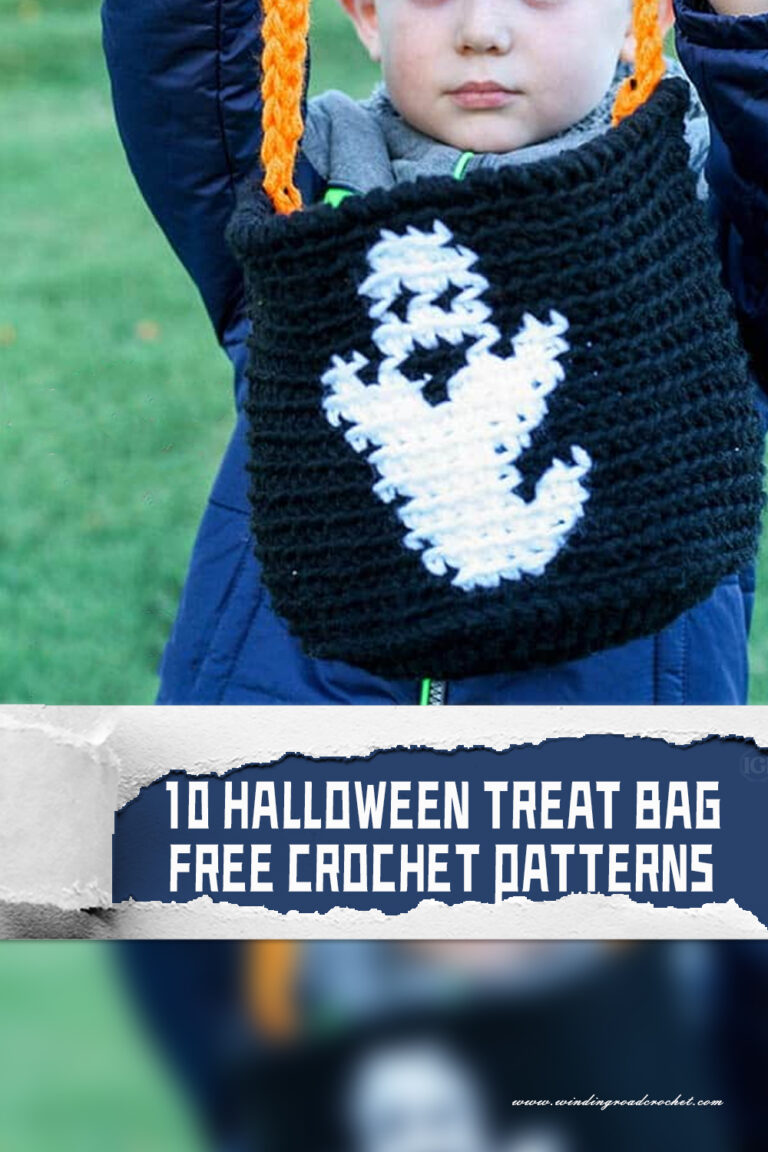 10 Halloween Treat Bag FREE Crochet Patterns - iGOODideas.com