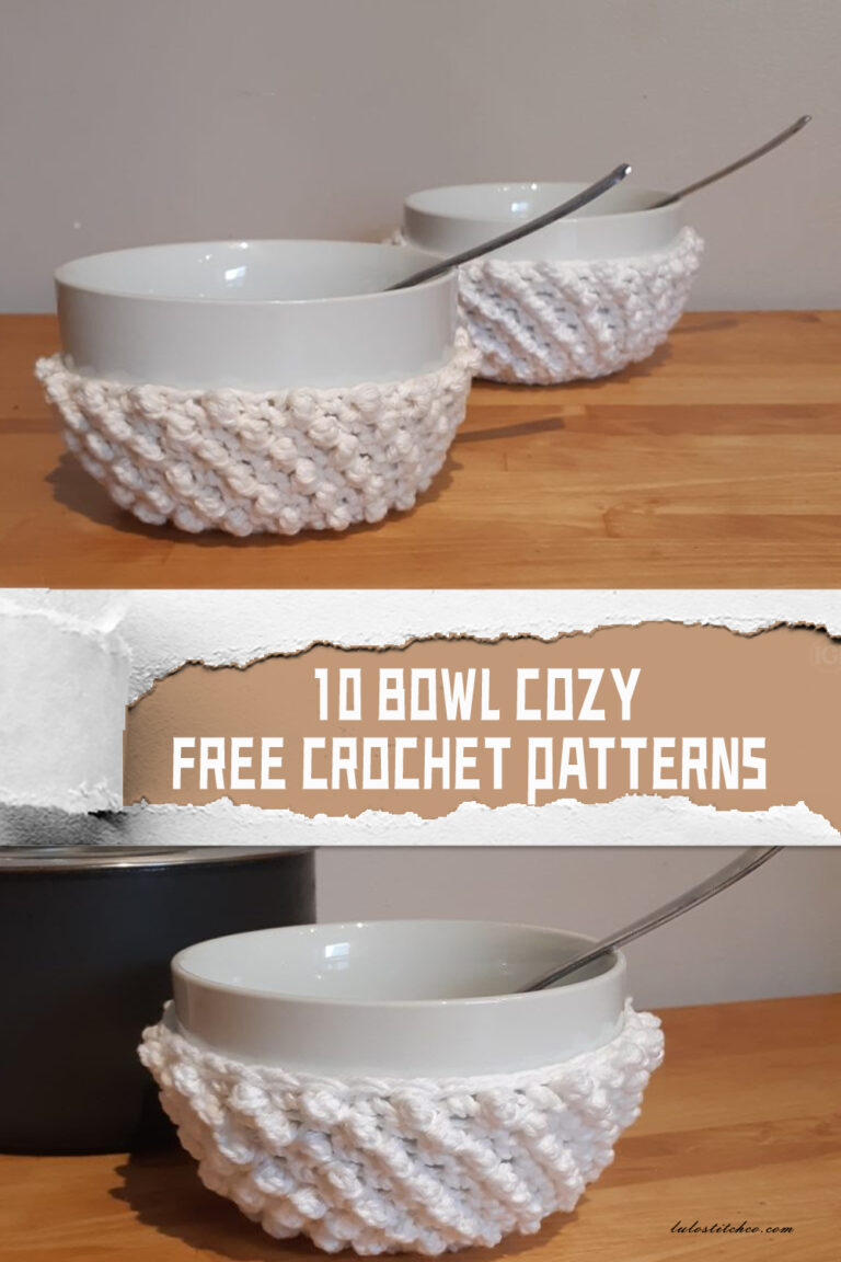 10 Bowl Cozy Free Crochet Patterns - iGOODideas.com