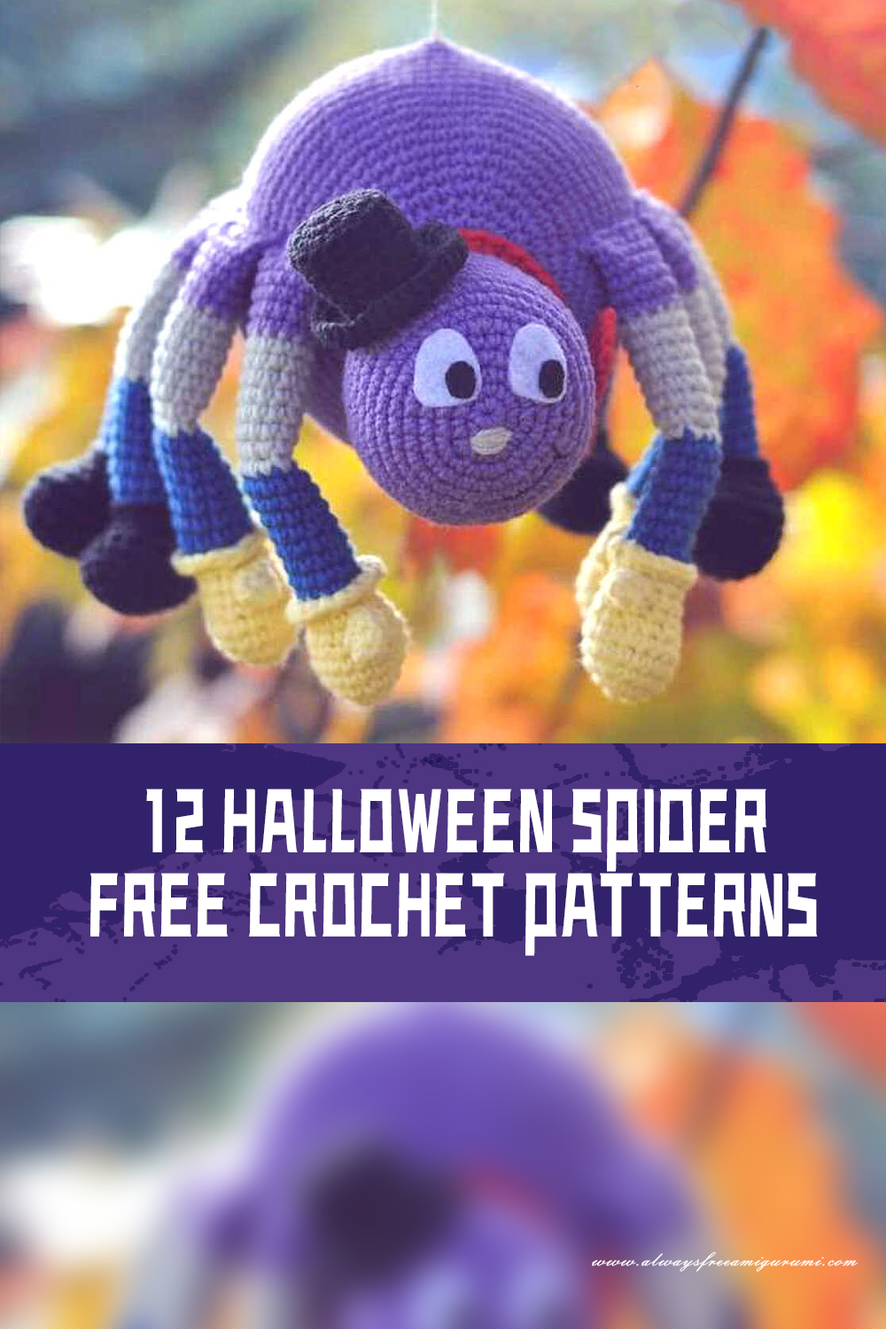 12 Halloween Spider FREE Crochet Patterns - iGOODideas.com