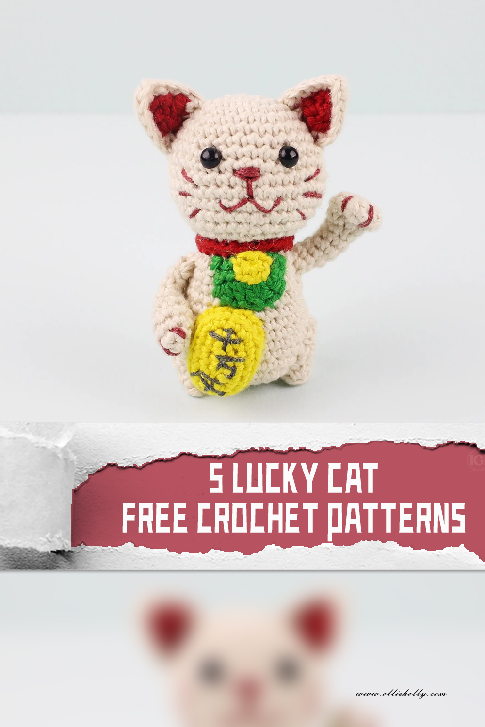 5 FREE Lucky Cat Crochet Patterns - iGOODideas.com