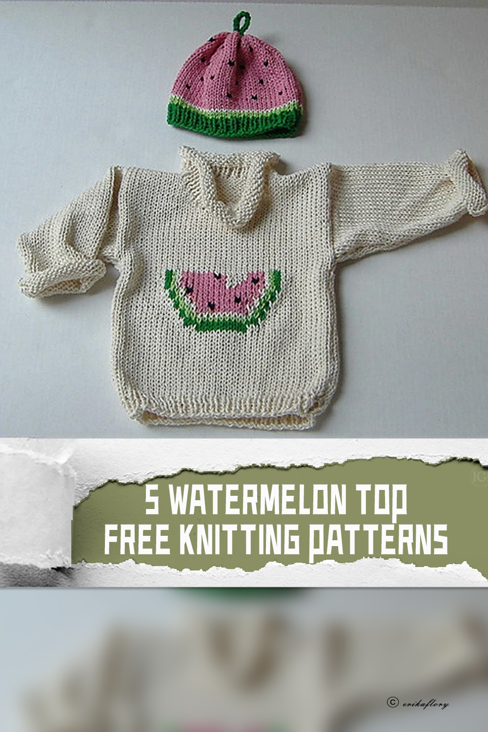 5 Watermelon Top FREE Knitting Patterns - iGOODideas.com