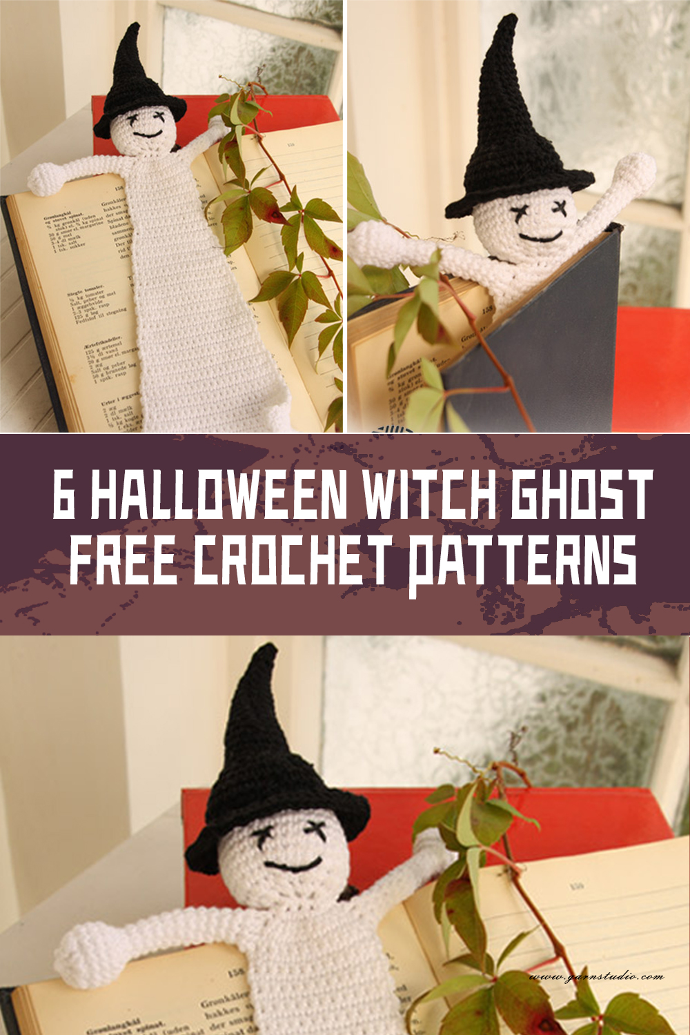 6 Halloween Witch Ghost FREE Crochet Patterns - iGOODideas.com