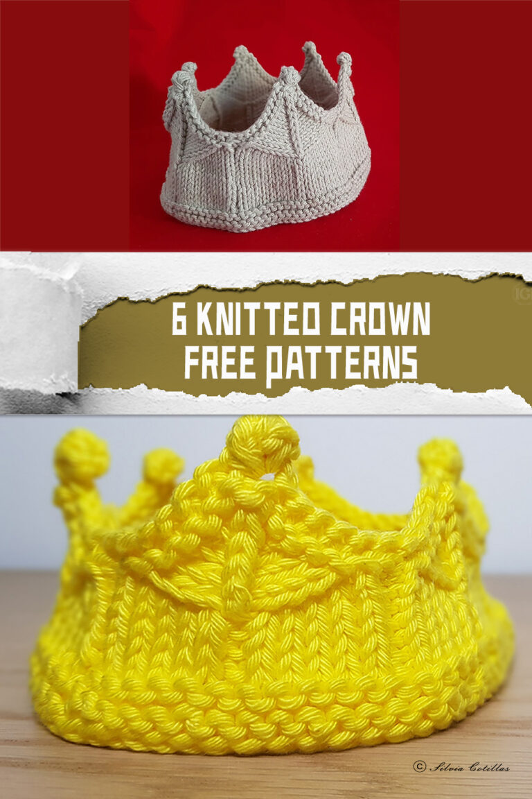 6 Knitted Crown Free Patterns - iGOODideas.com