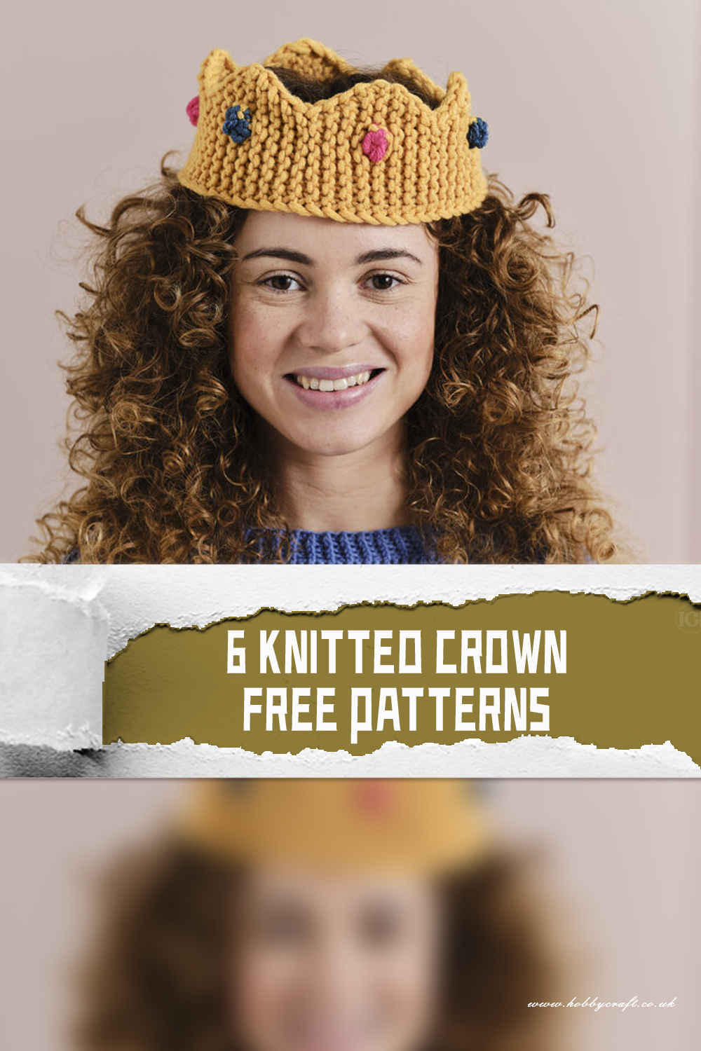 6 Knitted Crown Free Patterns - iGOODideas.com