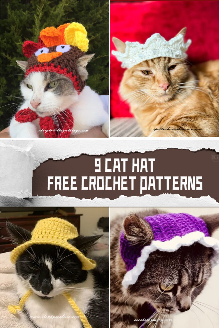 9 Cat Hat FREE Crochet Patterns - iGOODideas.com