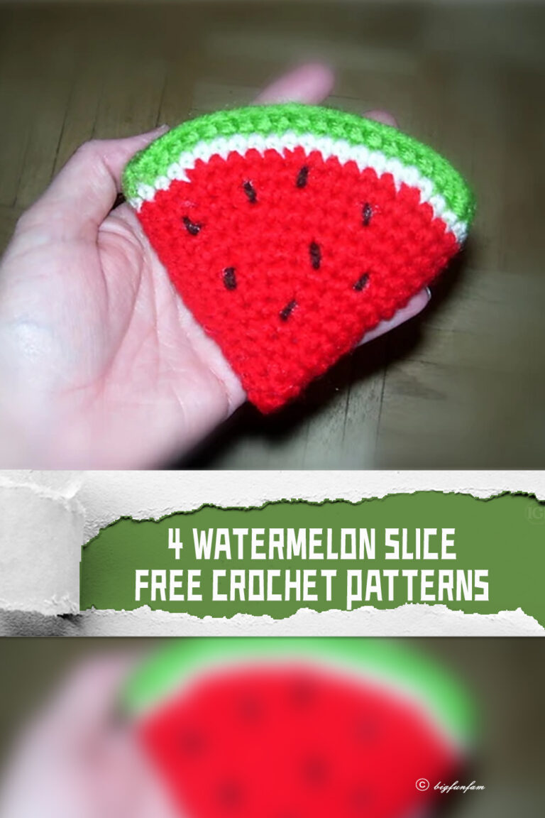 Watermelon Slice Free Crochet Patterns - iGOODideas.com