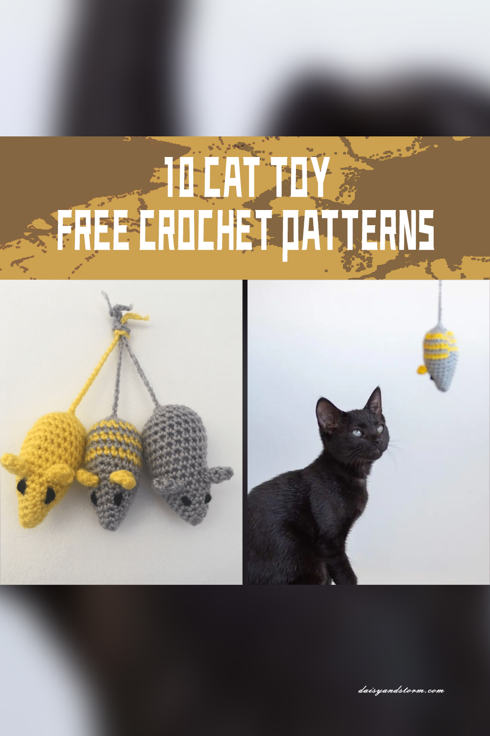 10 Cat Toy Crochet Patterns - FREE - iGOODideas.com