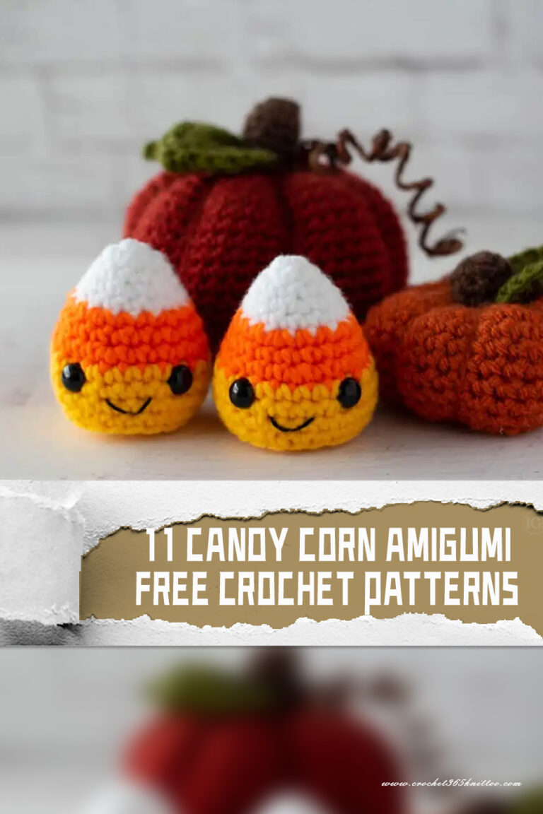 11 Candy Corn Amigumi Crochet Patterns - FREE - iGOODideas.com