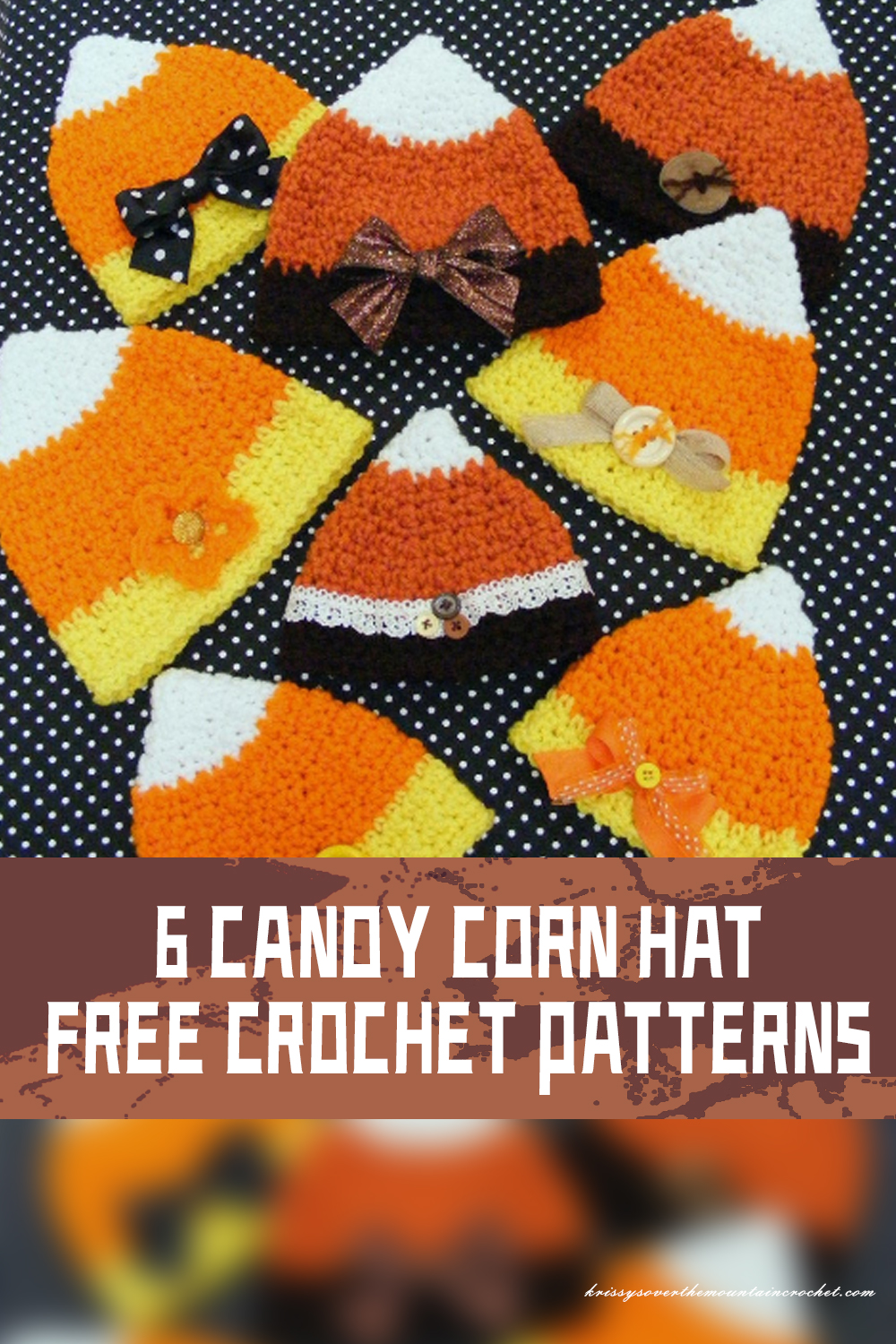 6 Candy Corn Hat Crochet Patterns - FREE - iGOODideas.com