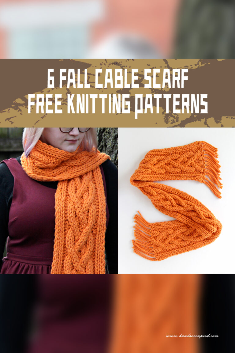 6 Fall Cable Scarf Knitting Patterns - FREE - iGOODideas.com