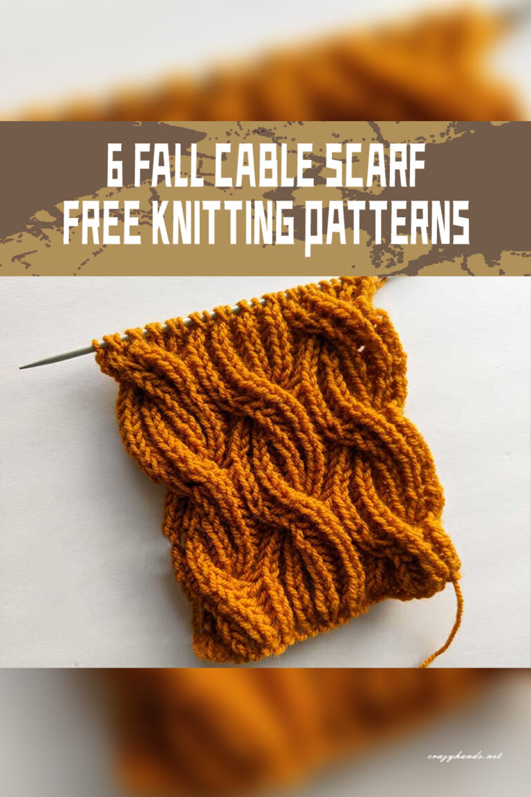 6 Fall Cable Scarf Knitting Patterns - FREE - iGOODideas.com