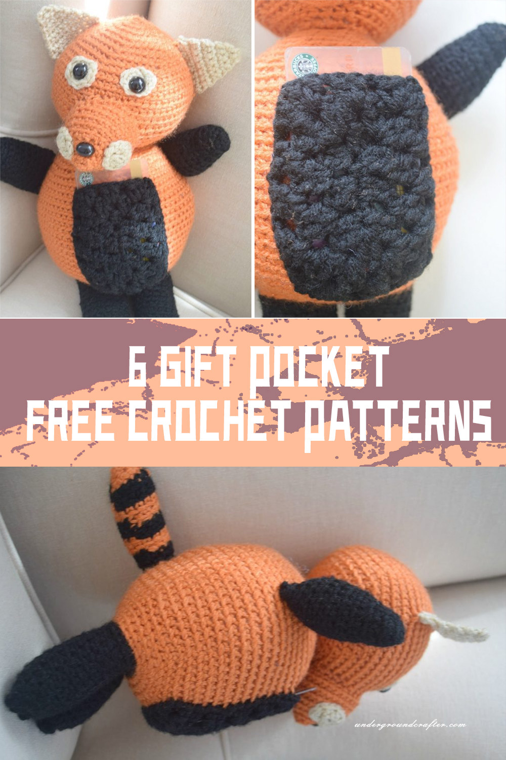 6 Gift Pocket FREE Crochet Patterns - iGOODideas.com