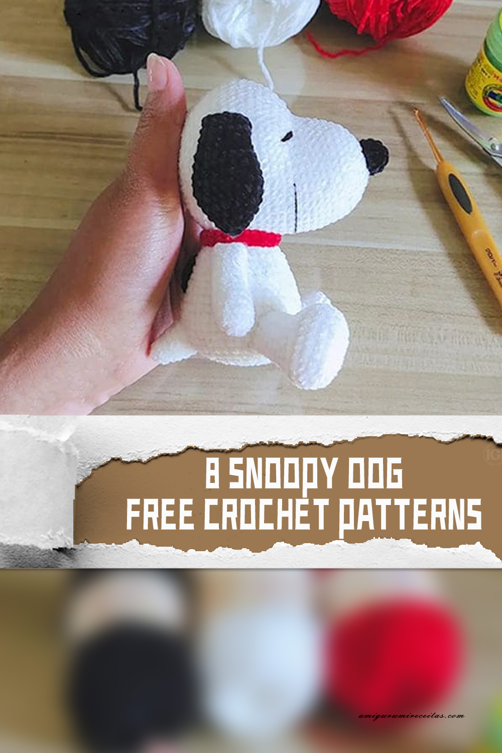 8 Snoopy Dog Crochet Patterns - FREE - iGOODideas.com